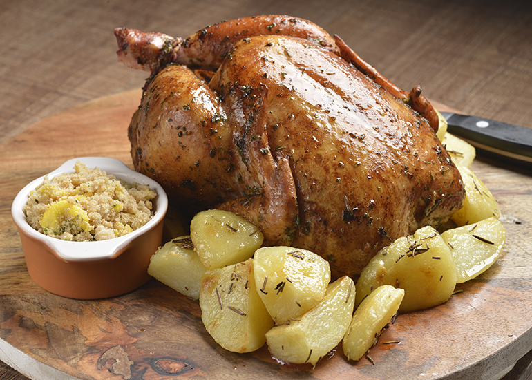 Frango Assado com Salsa e Cebolinha Verde | Kitano Brazil